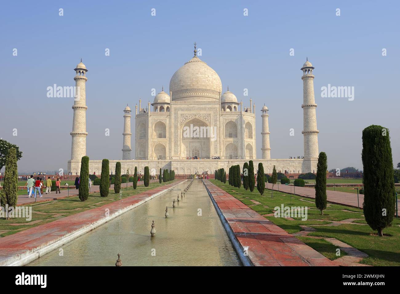 Taj Mahal, built by the Grand Mogul Shah Jahan in memory of his ...