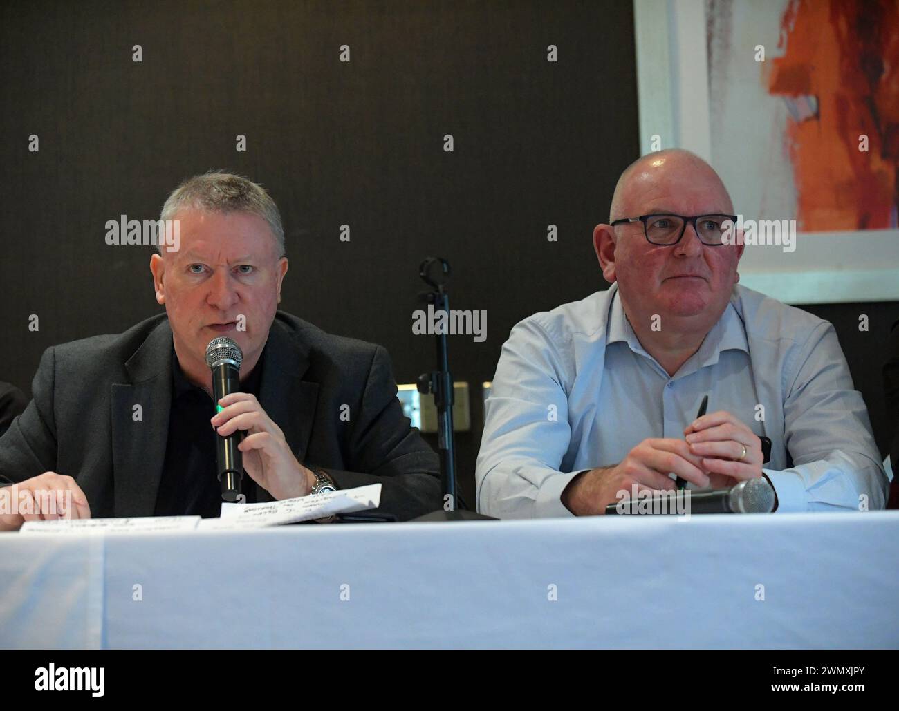 Derry City chairman Philip O’Doherty and CEO Sean Barrett at the club’s ...