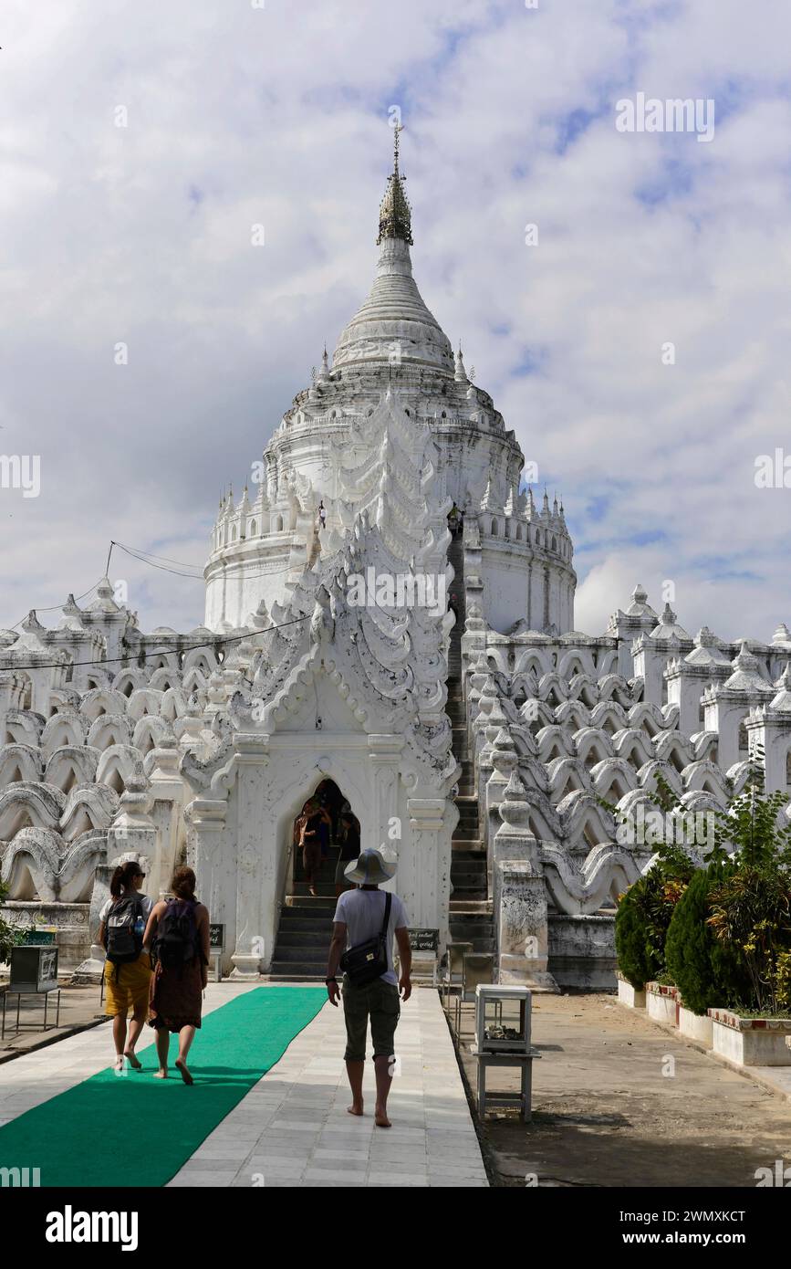 Hsinbyume Pagoda symbolises the mythical Mount Meru, the centre of the ...
