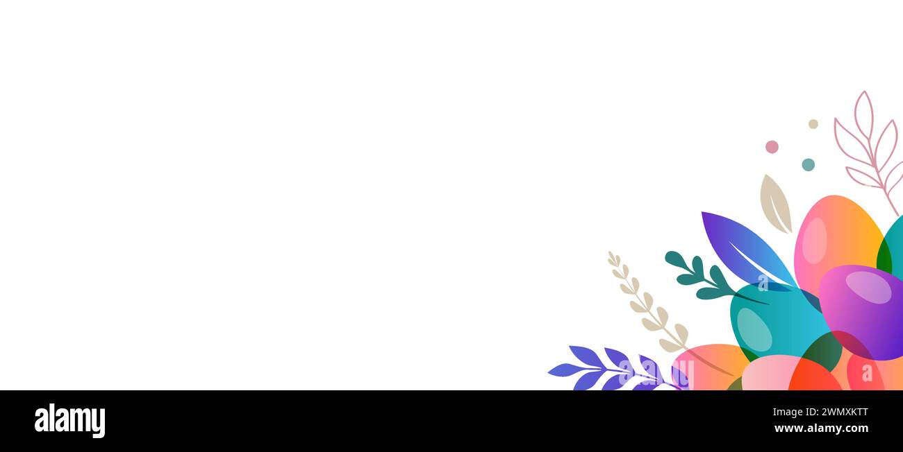 Modern colorful Easter concept design. Happy Easter background with ...