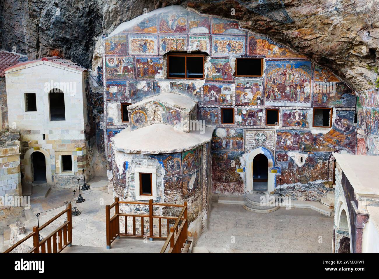 Greek Orthodox Sumela Monastery, Frescoes, Trabzon, Turkey Stock Photo ...