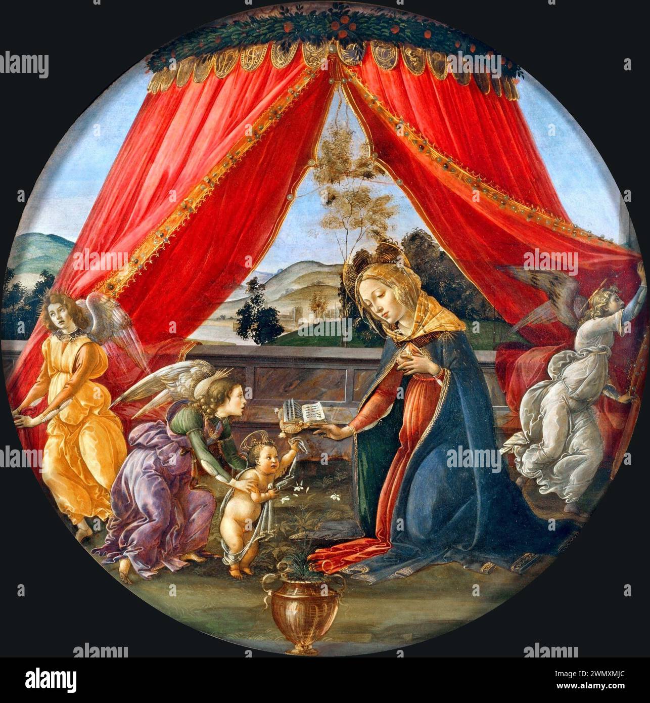 The Madonna and Child with Three Angels (also known as Madonna del ...