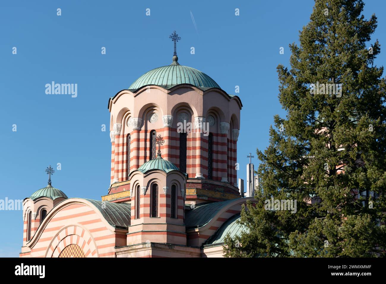 Detail of church Holy Trinity in Banja Luka, orthodox temple Stock ...