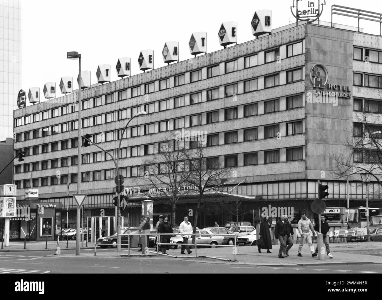 Hotel Unter den Linden in March 1993, Unter den Linden corner ...