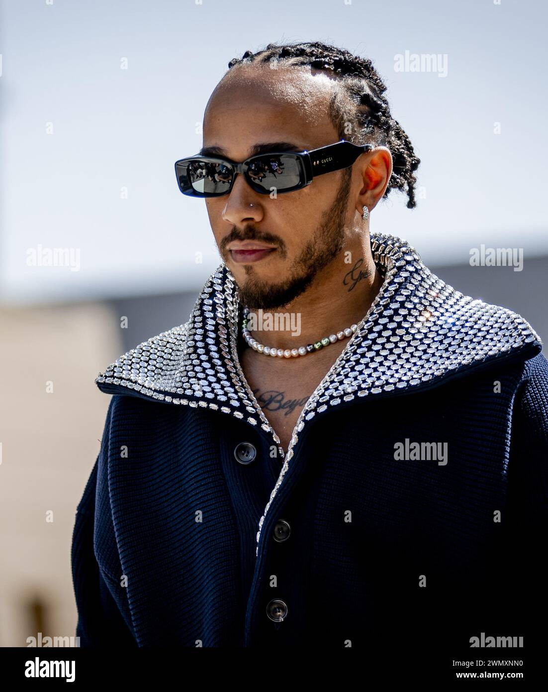 BAHRAIN - Lewis Hamilton (Mercedes) at the Bahrain International ...