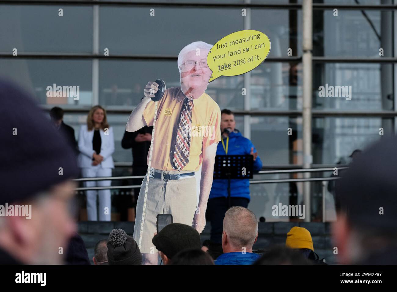 Cardiff, Wales, UK – Wednesday 28th February 2024 – Welsh farmers ...