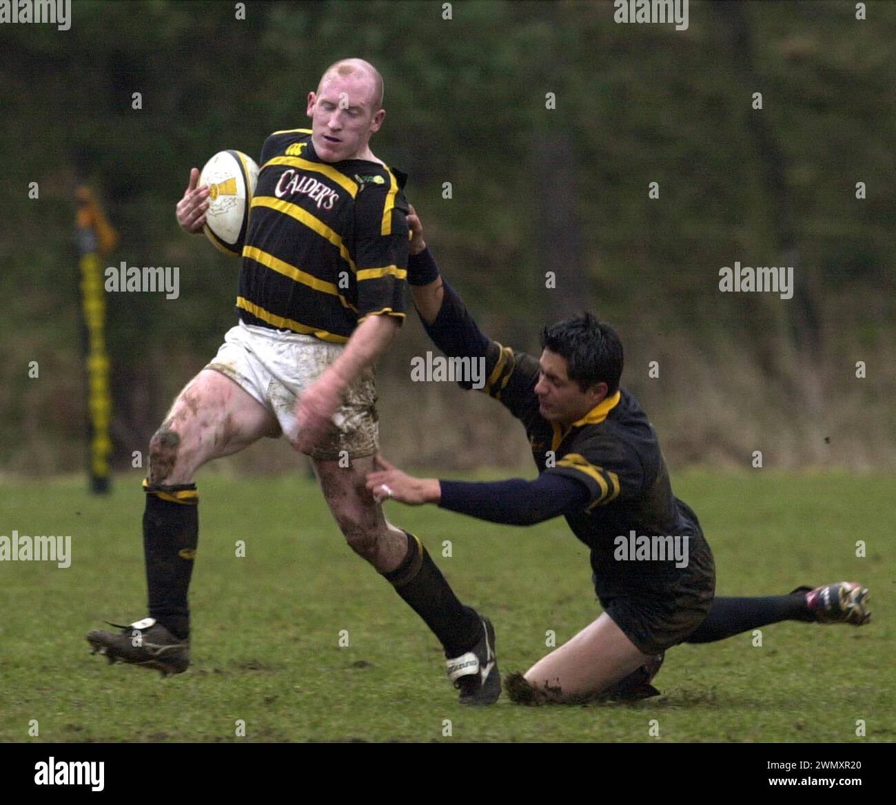 CURRIE V MELROSE, 24/3/01. Melrose number fourteen Alec Clark on the ...