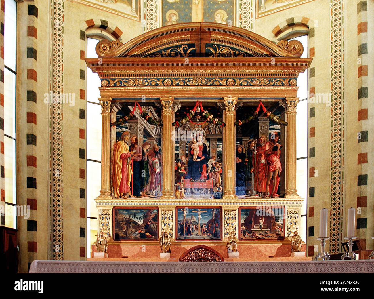 a large altarpiece painted by Andrea Mantegna between 1457 and 1459 for ...