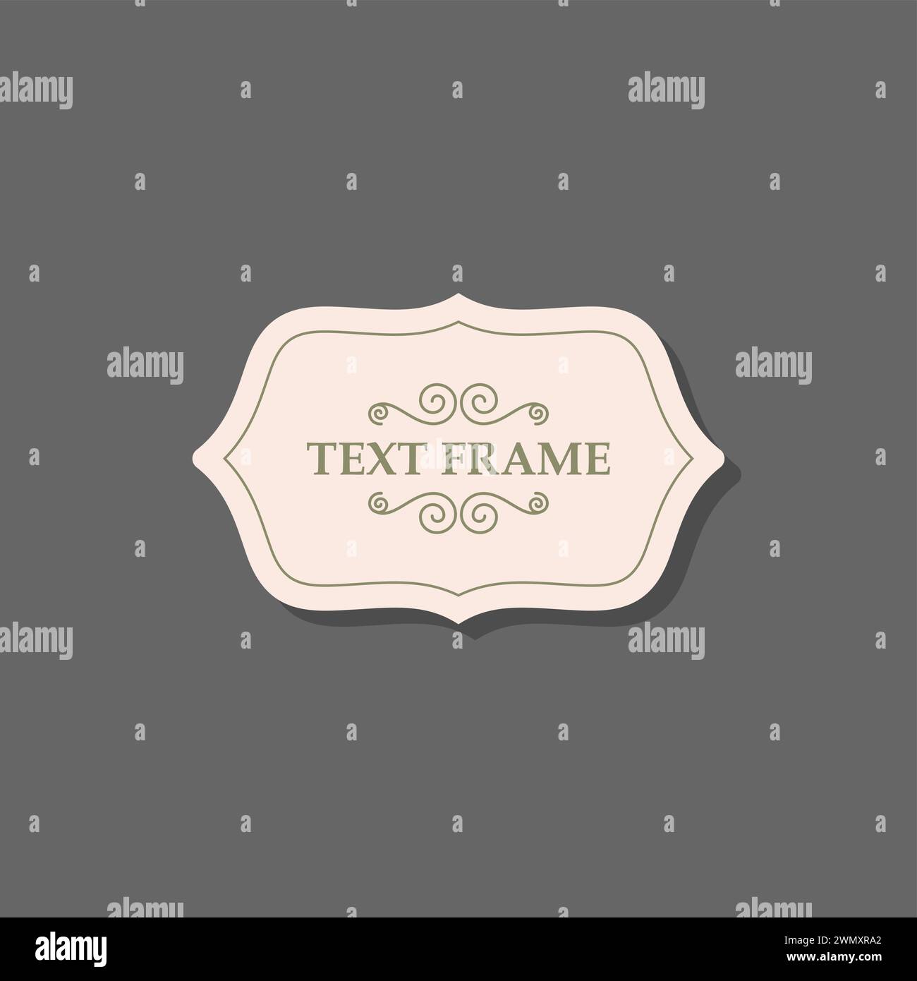 vintage text frame for invitation Stock Vector Image & Art - Alamy
