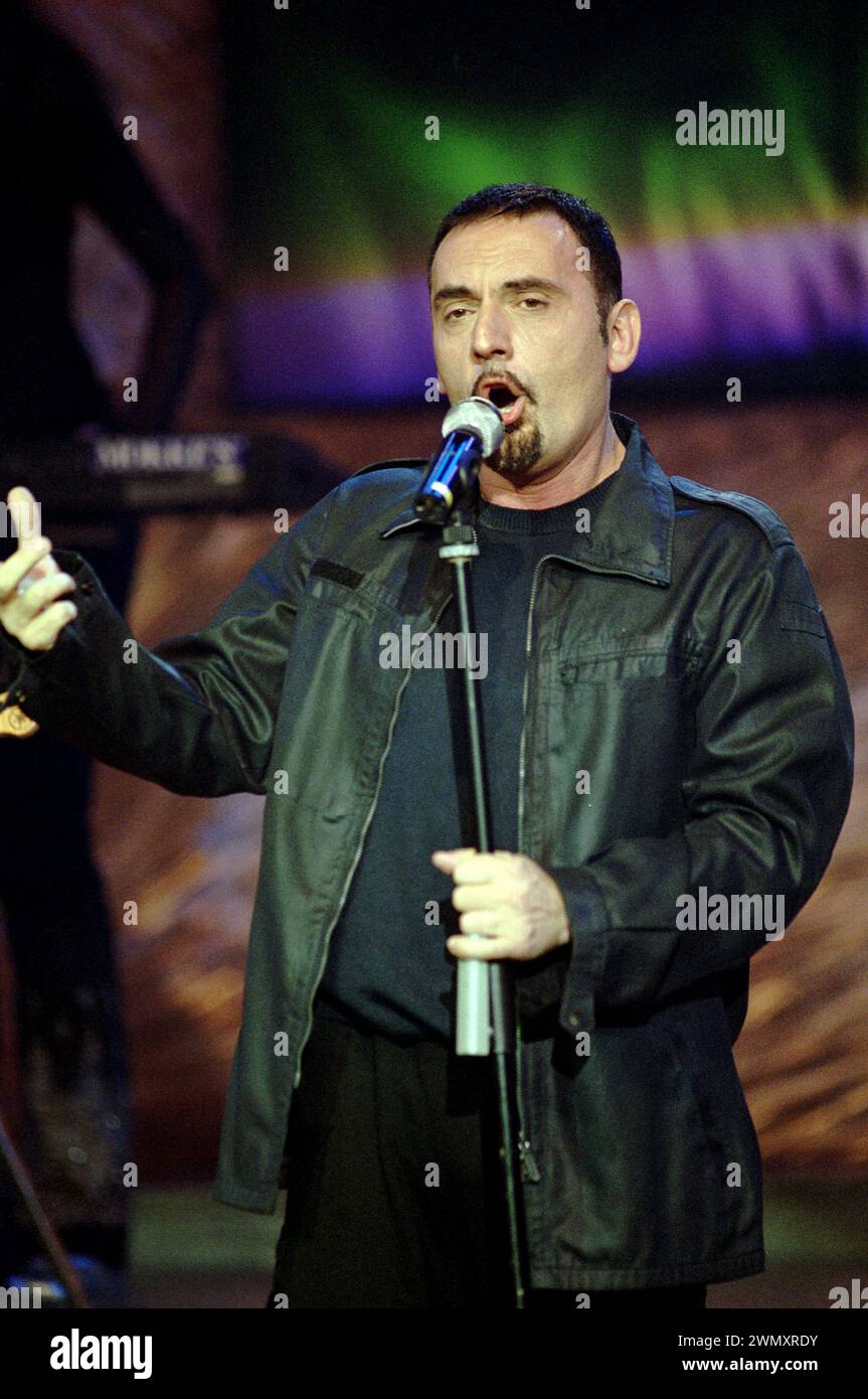 Milan Italy 24/05/1999: Pino Mango, Italian singer, during the ...