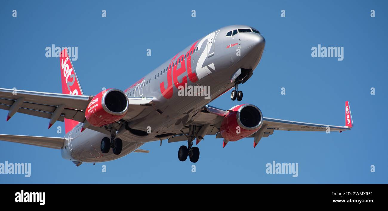 Tenerife, Spain February 21 st, 2024. Boeing 737-8MG Jet2 Airlines ...