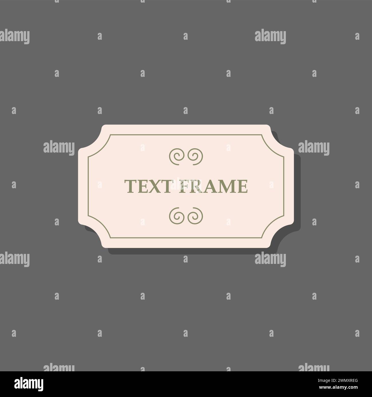 vintage text frame for invitation Stock Vector Image & Art - Alamy