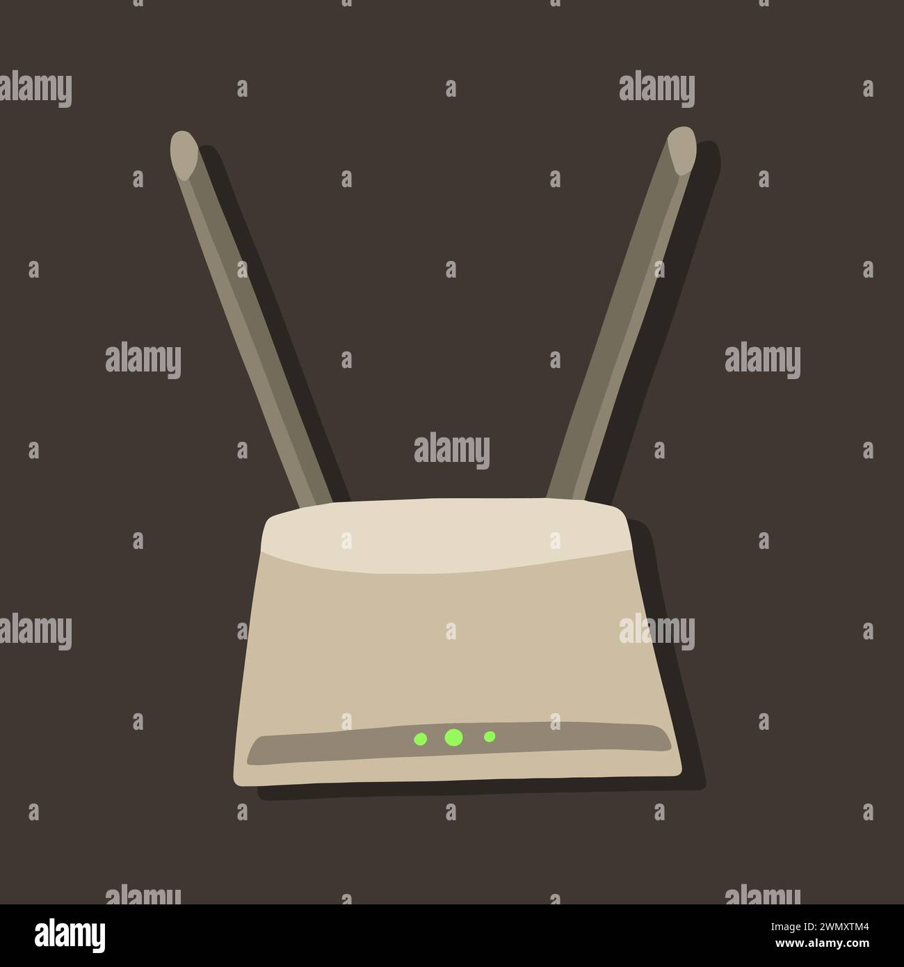 Vector isolated illustration of Wi-Fi router Stock Vector Image & Art ...
