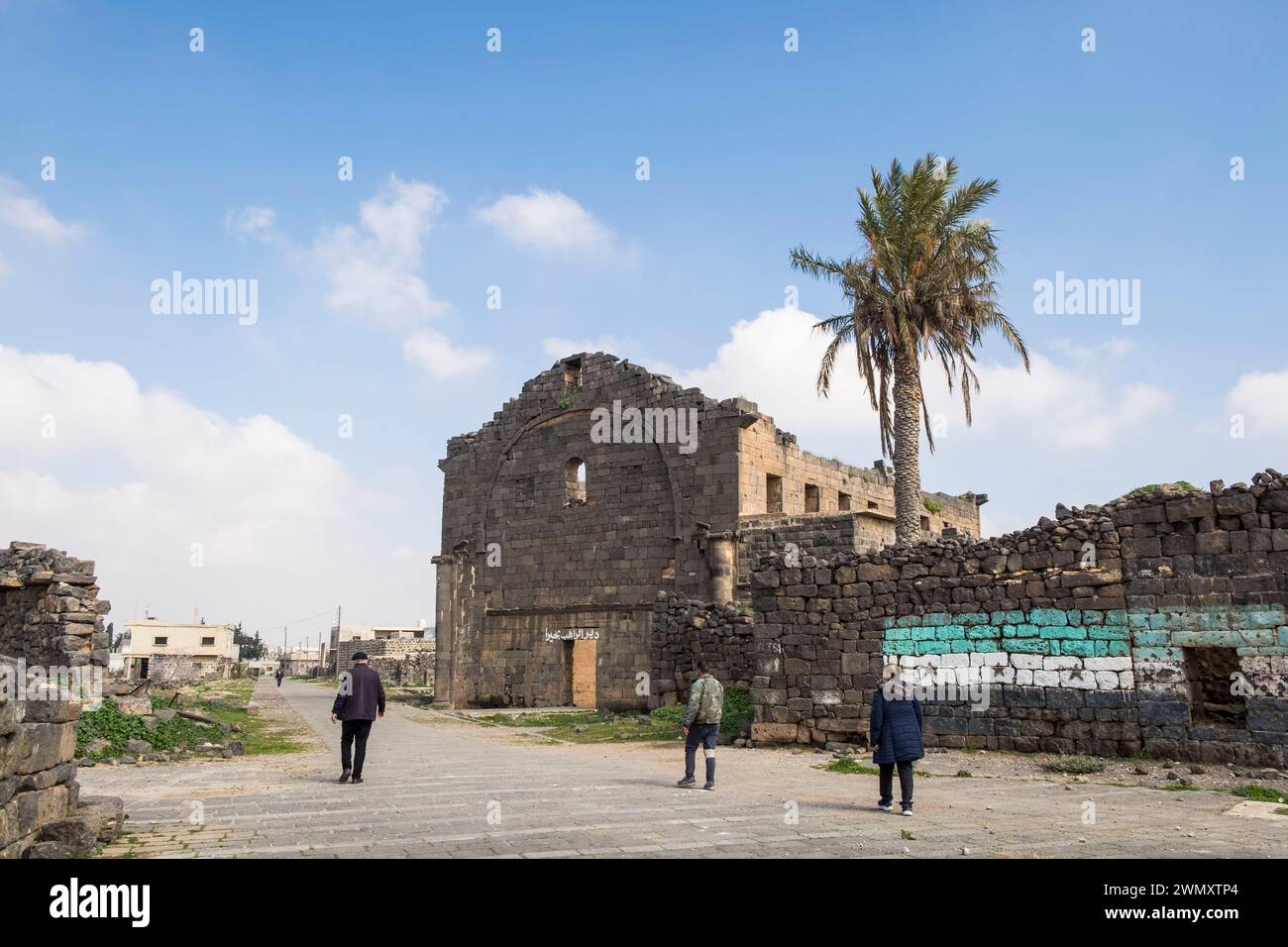 Syria, Bosra, archaeological site of the old city Stock Photo - Alamy