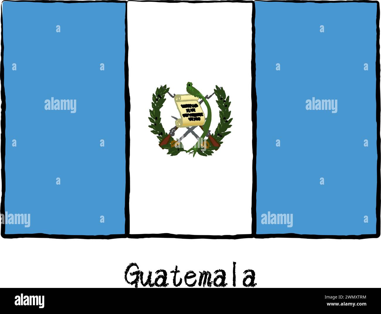National symbols flag guatemala hi-res stock photography and images - Alamy