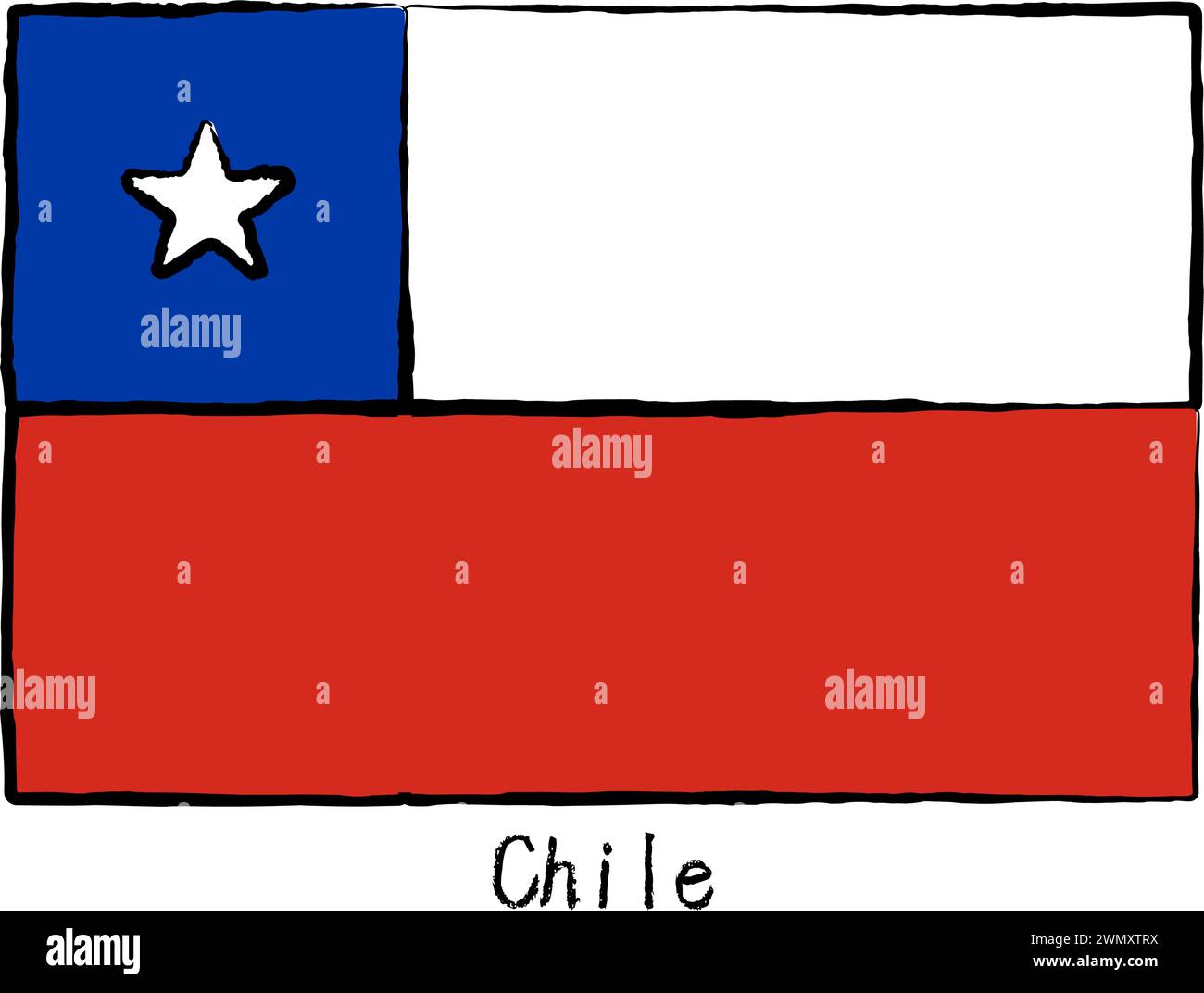 National symbols flag chile Cut Out Stock Images & Pictures - Alamy