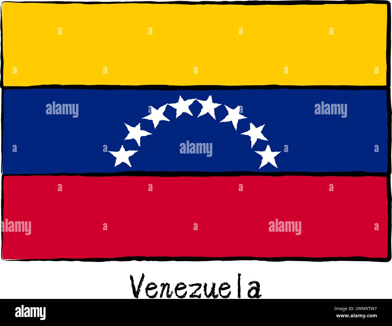 National symbols flag venezuela Cut Out Stock Images & Pictures - Alamy