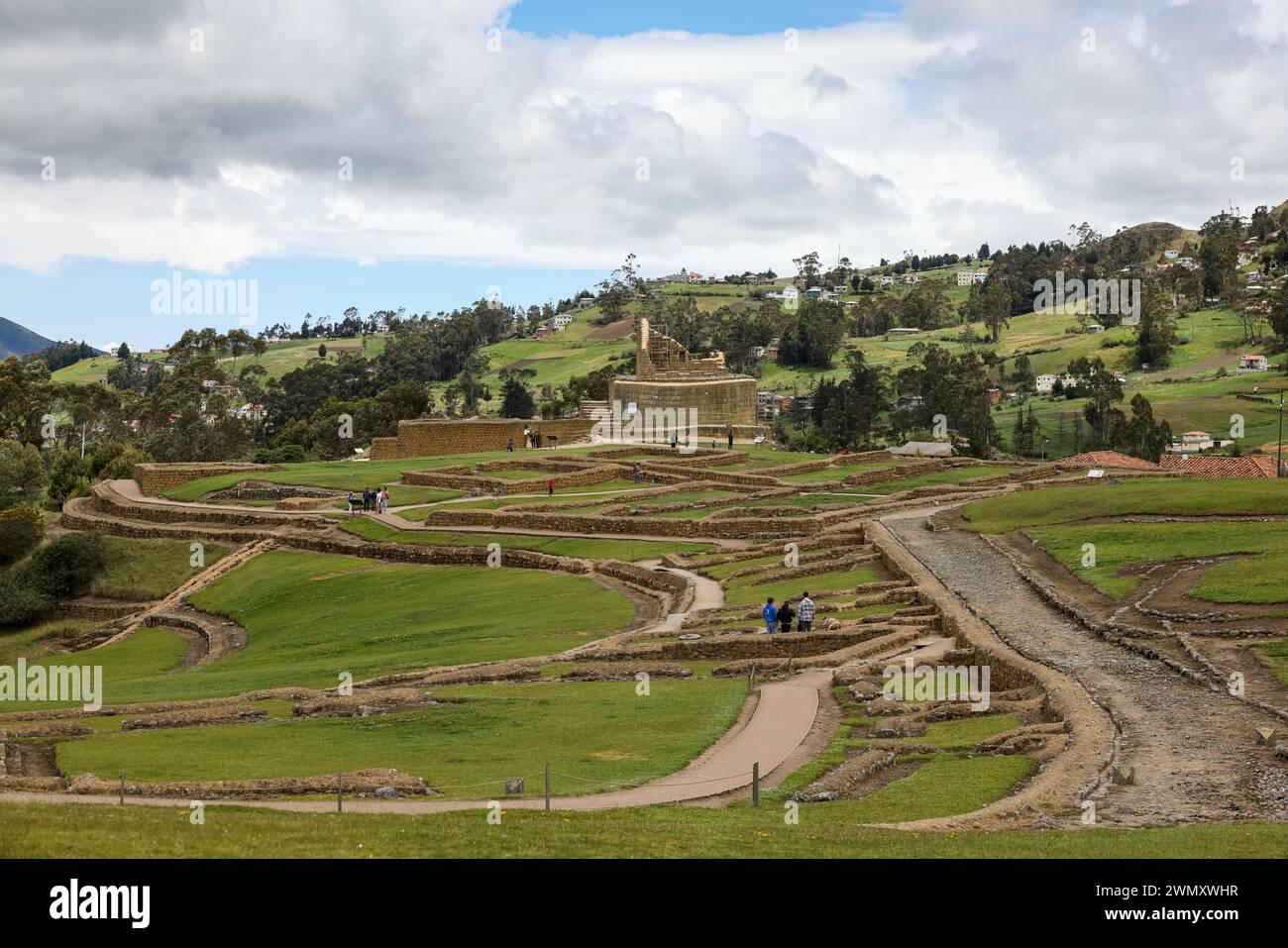 Panorama of the Temple of the Sun in Ingapirca the most important Inca ...