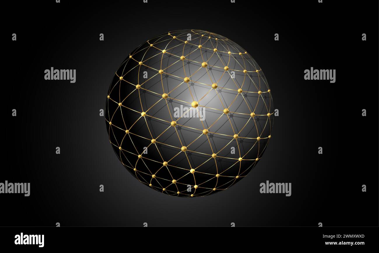 Social media 3d gold icon Stock Vector Images - Alamy