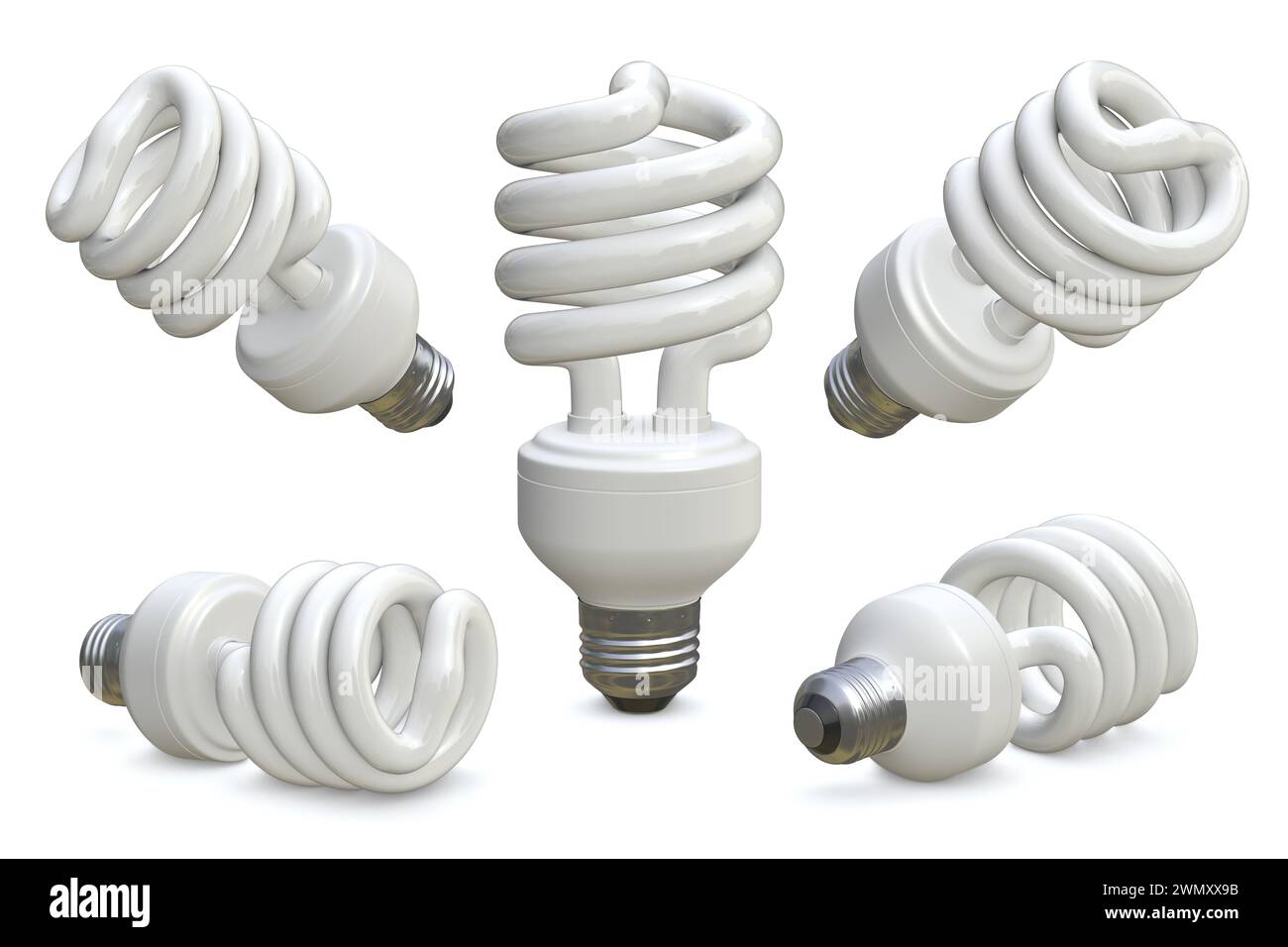 White Fluorescent , This is a 3d rendered computer generated image ...