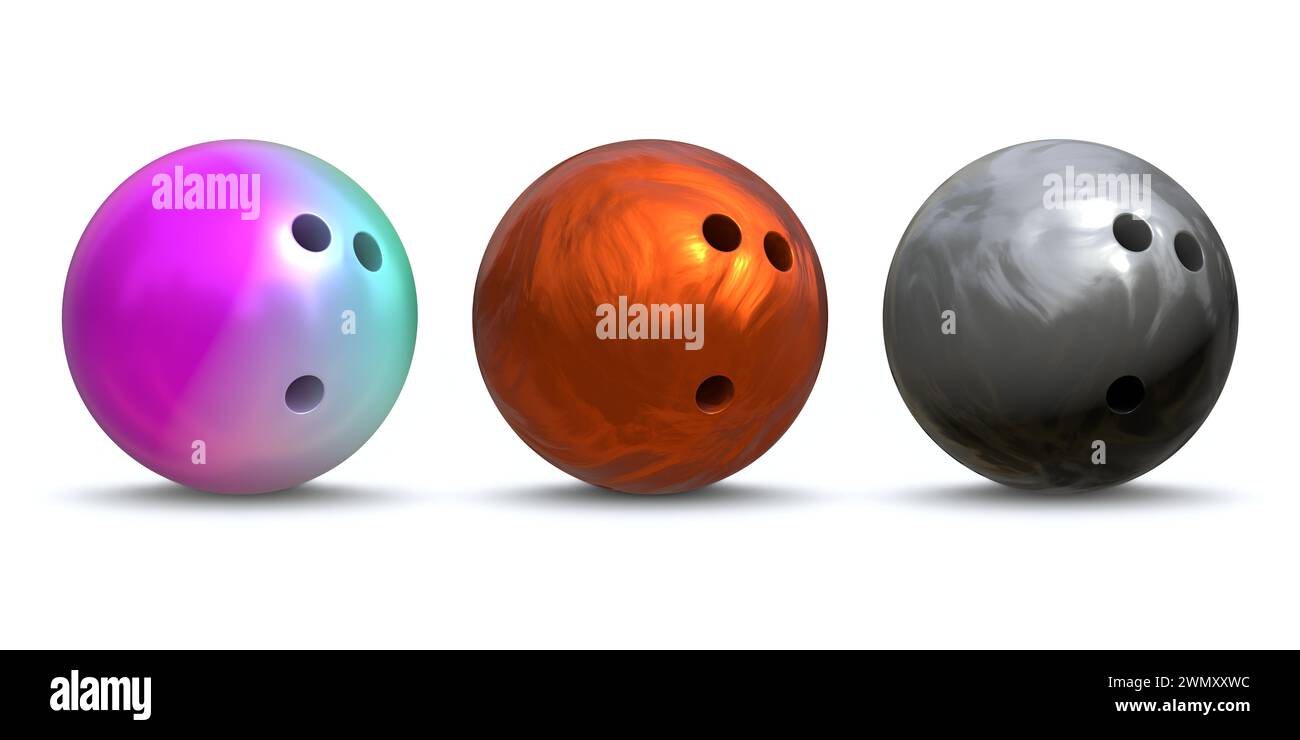 Bowling Balls , This is a 3d rendered computer generated image ...