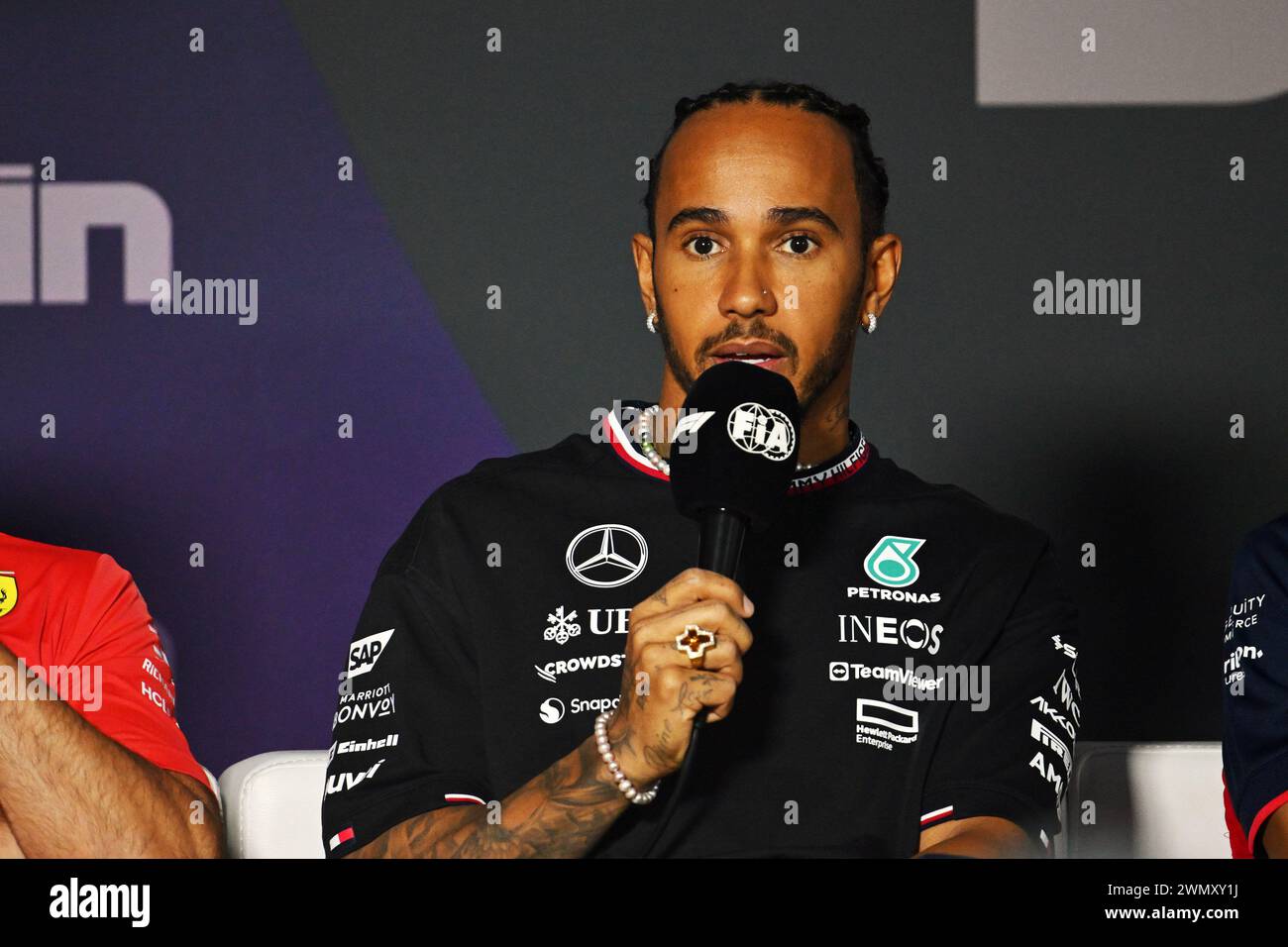 Lewis hamilton bahrain 28 february 2024 hi-res stock photography and ...