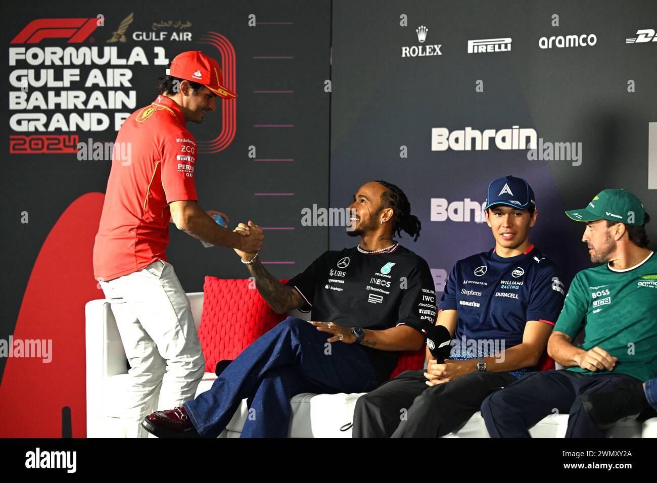 Lewis hamilton bahrain 28 february 2024 hi-res stock photography and ...