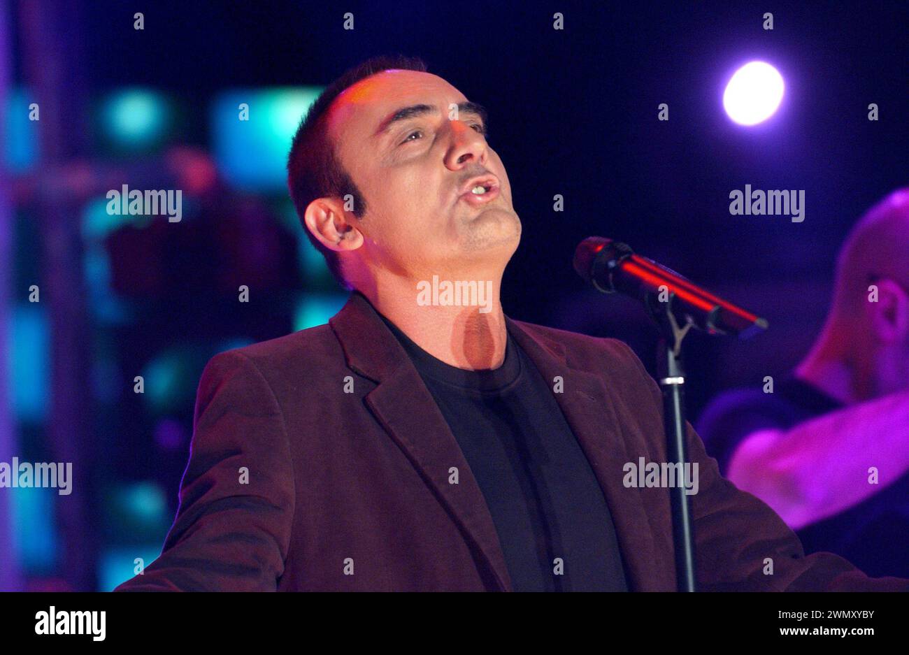 Milan Italy 17/11/2005: Pino Mango, Italian singer, during the ...