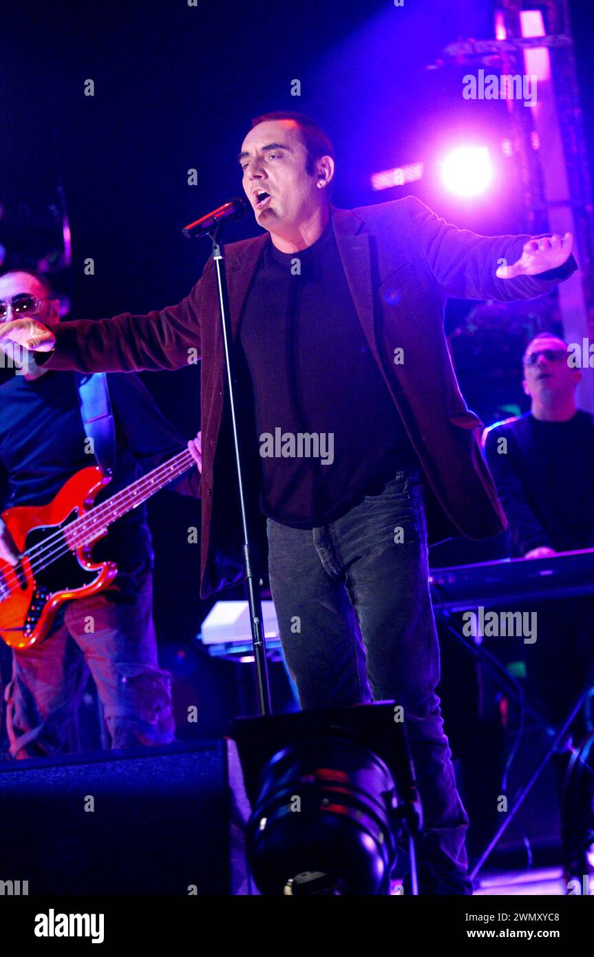 Milan Italy 17/11/2005: Pino Mango, Italian singer, during the ...