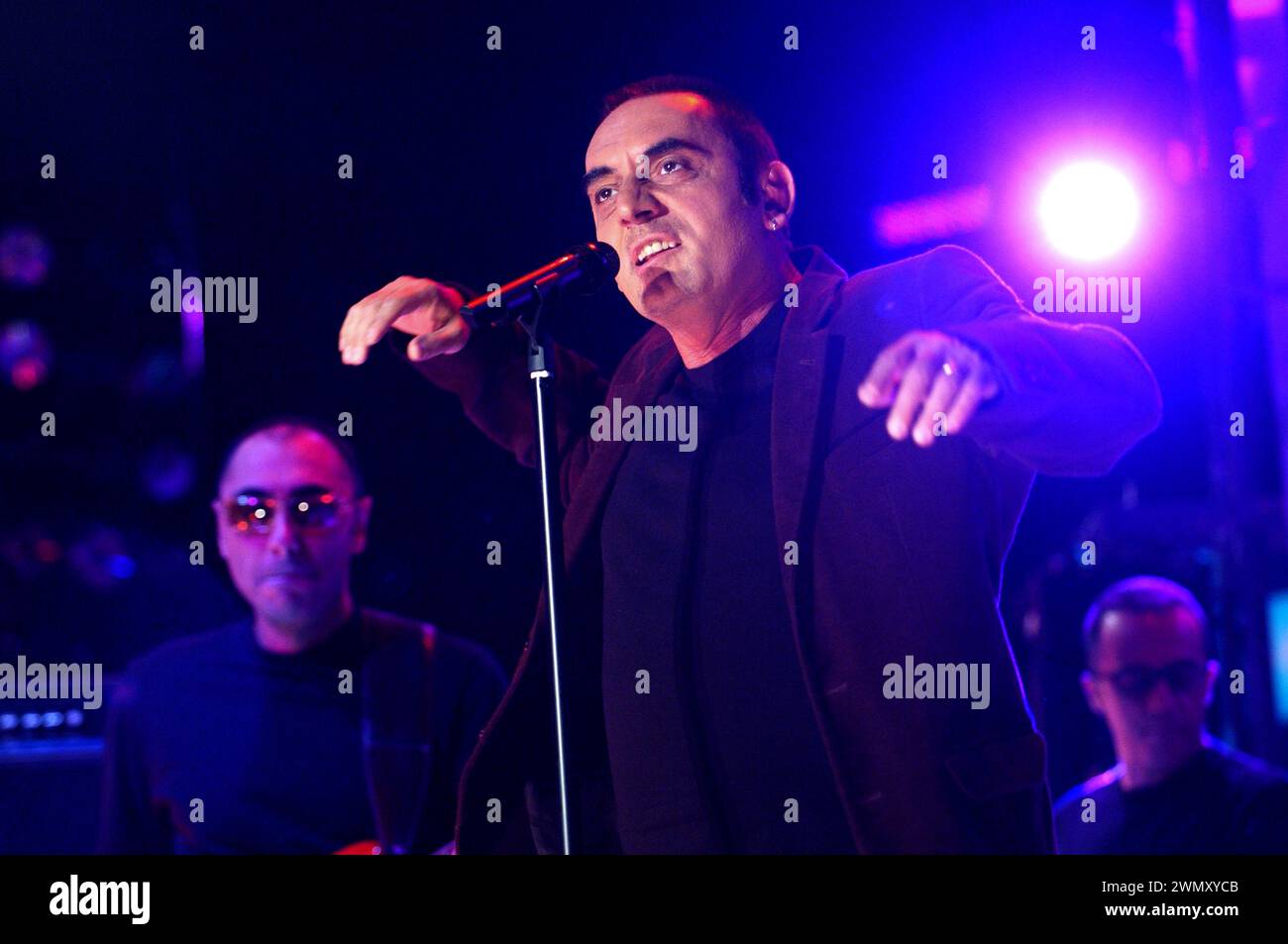 Milan Italy 17/11/2005: Pino Mango, Italian singer, during the ...