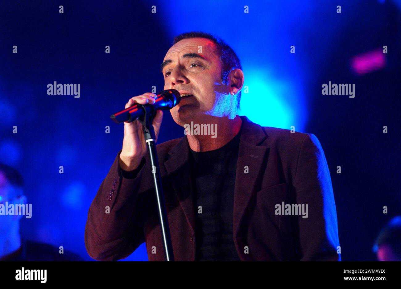 Milan Italy 17/11/2005: Pino Mango, Italian singer, during the ...