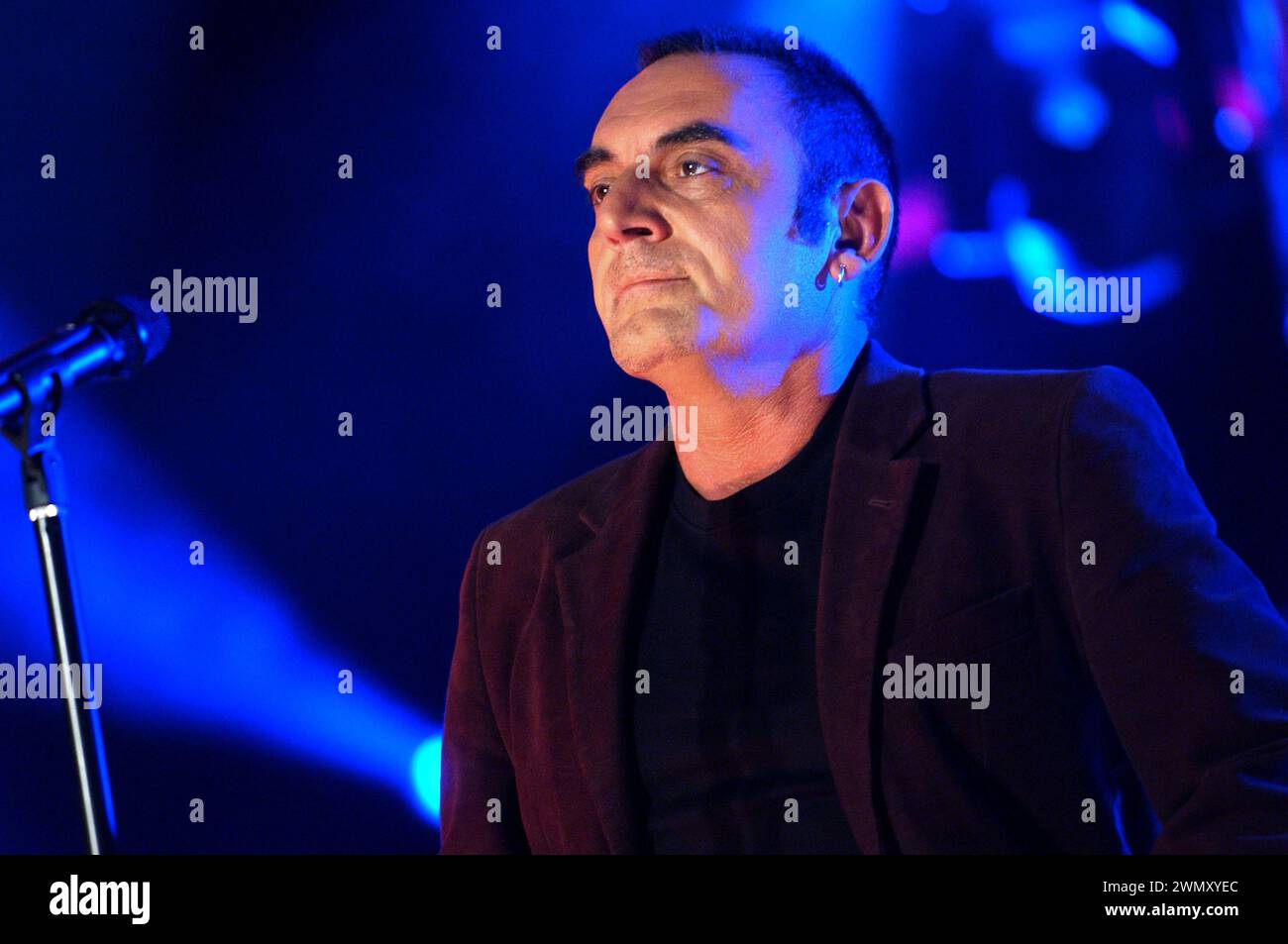 Milan Italy 17/11/2005: Pino Mango, Italian singer, during the ...