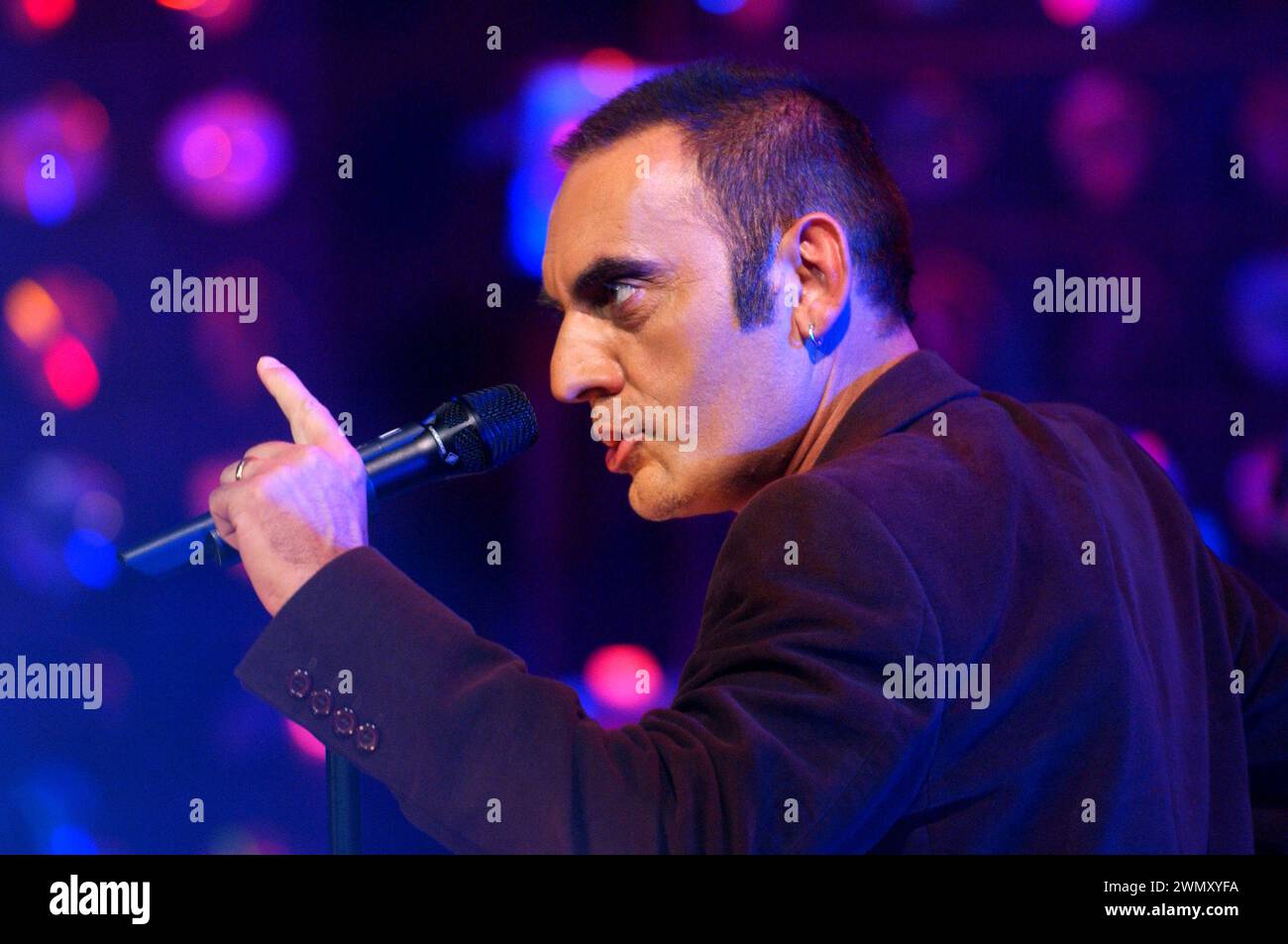 Milan Italy 17/11/2005: Pino Mango, Italian singer, during the ...