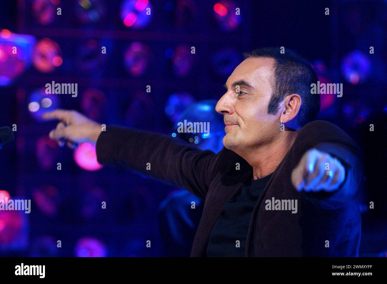 Milan Italy 17/11/2005: Pino Mango, Italian singer, during the ...