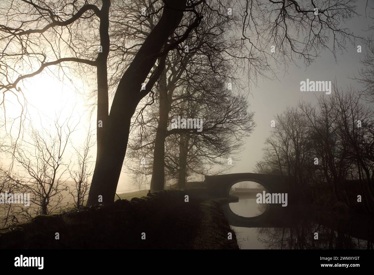 Newton Bridge (no. 164) over the Leeds-Liverpool canal near Bank Newton ...