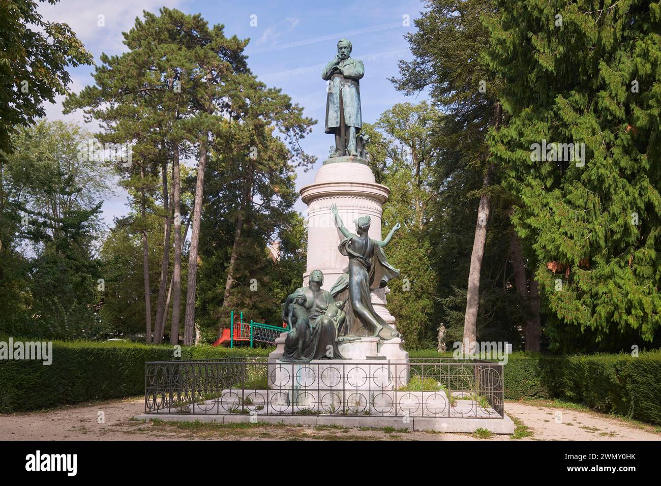 France, Jura, Dole, Cours Saint Mauris, Monument to Louis Pasteur (1902 ...
