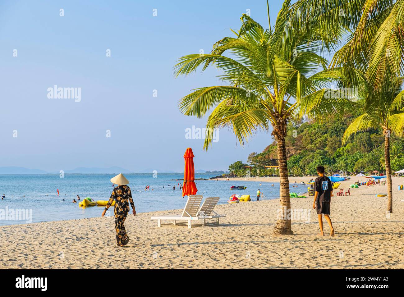 Vietnam, Mekong Delta, Kien Giang province, Ha Tien, Mui Nai beach ...