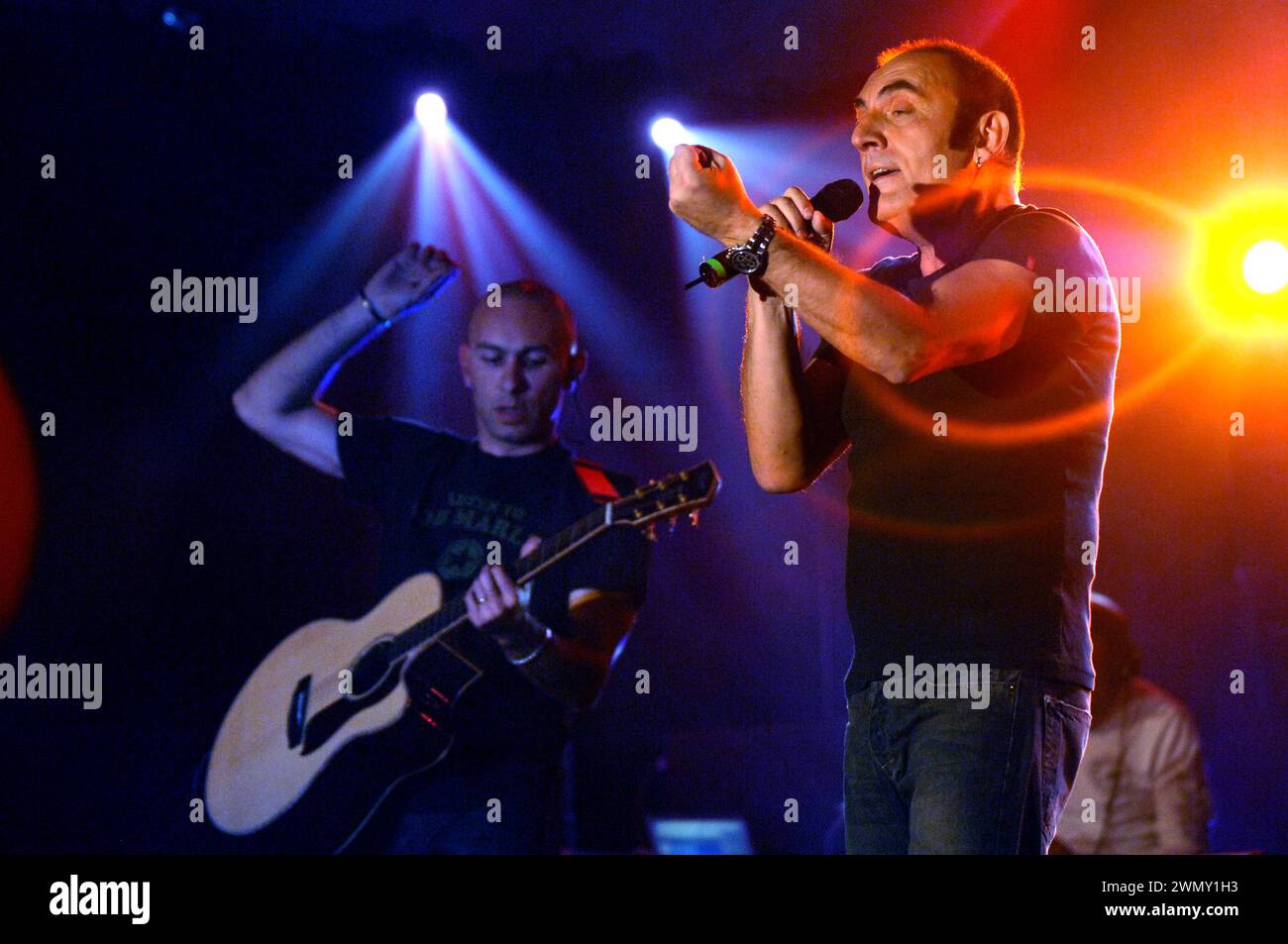 Milan Italy 05/10/2007: Pino Mango, Italian singer, during the live ...