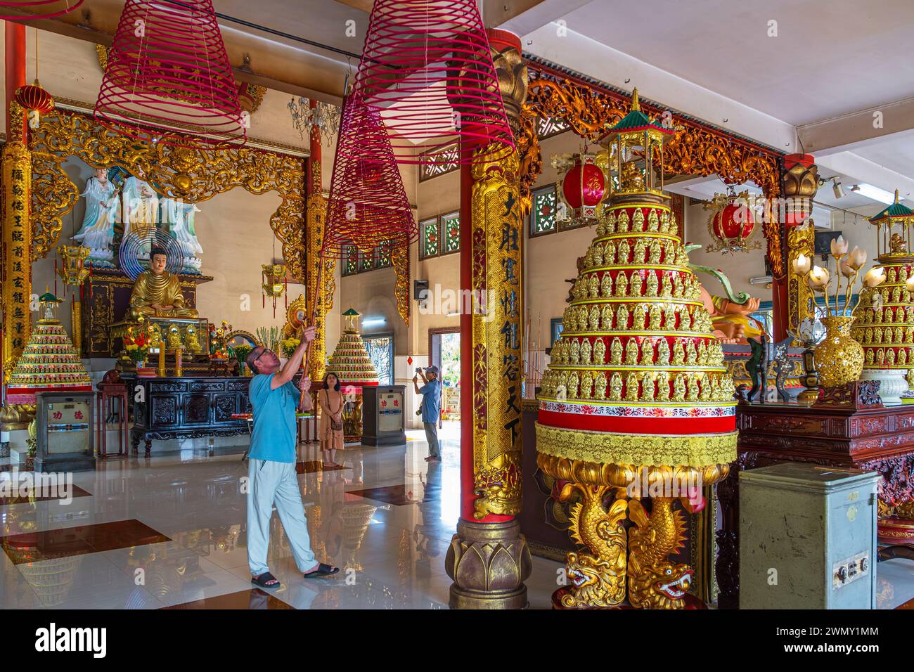 Vietnam, Mekong Delta, An Giang province, Chau Doc, Nui Sam district at ...