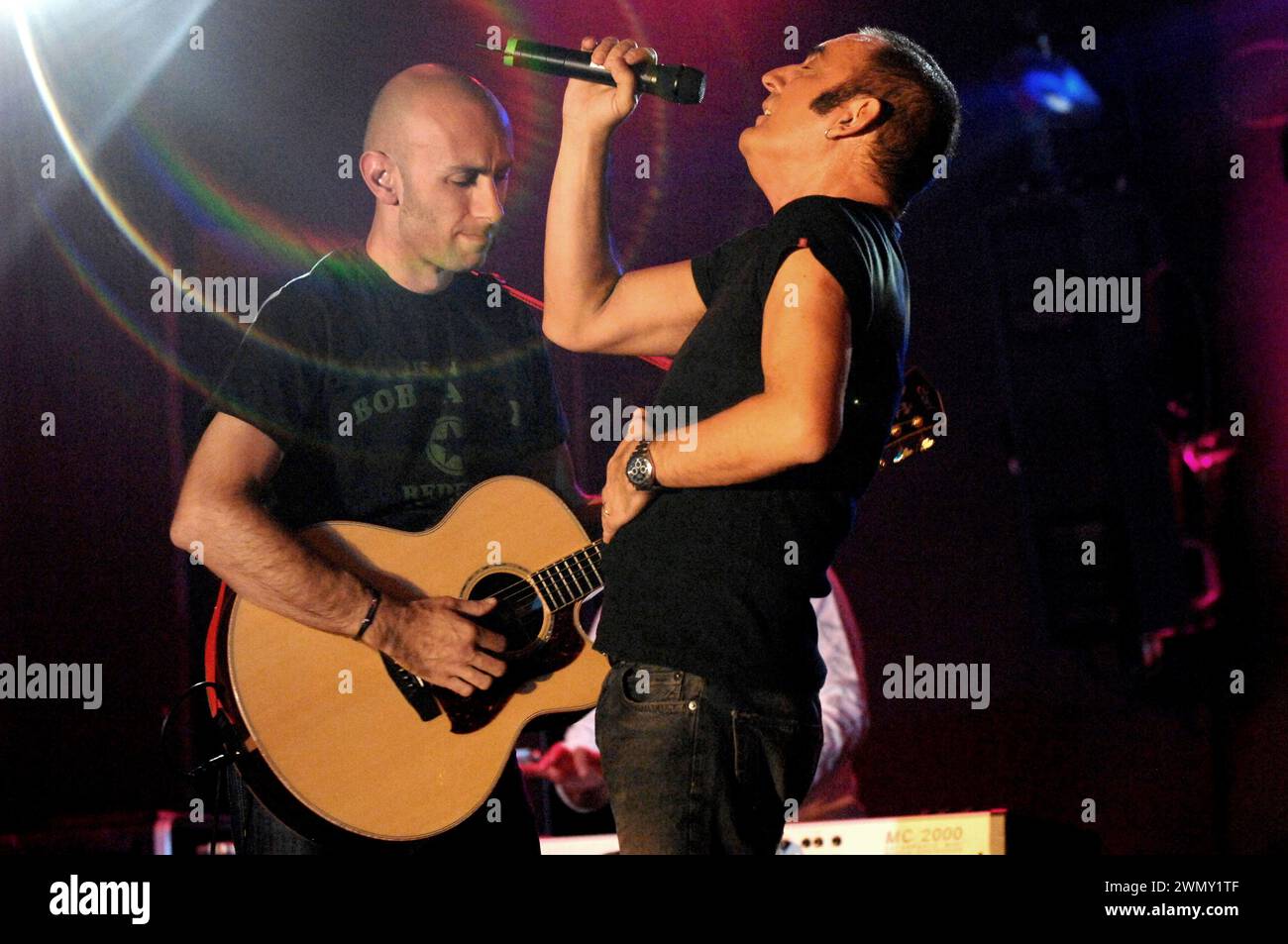 Milan Italy 05/10/2007: Pino Mango, Italian singer, during the live ...