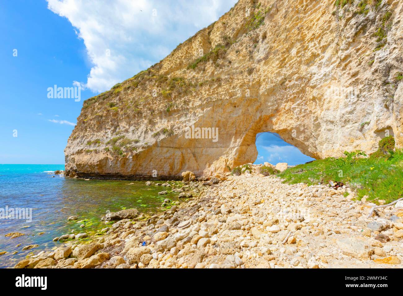 Italy, Sicily, Province of Agrigento, Sciacca, Coast near Terme ...