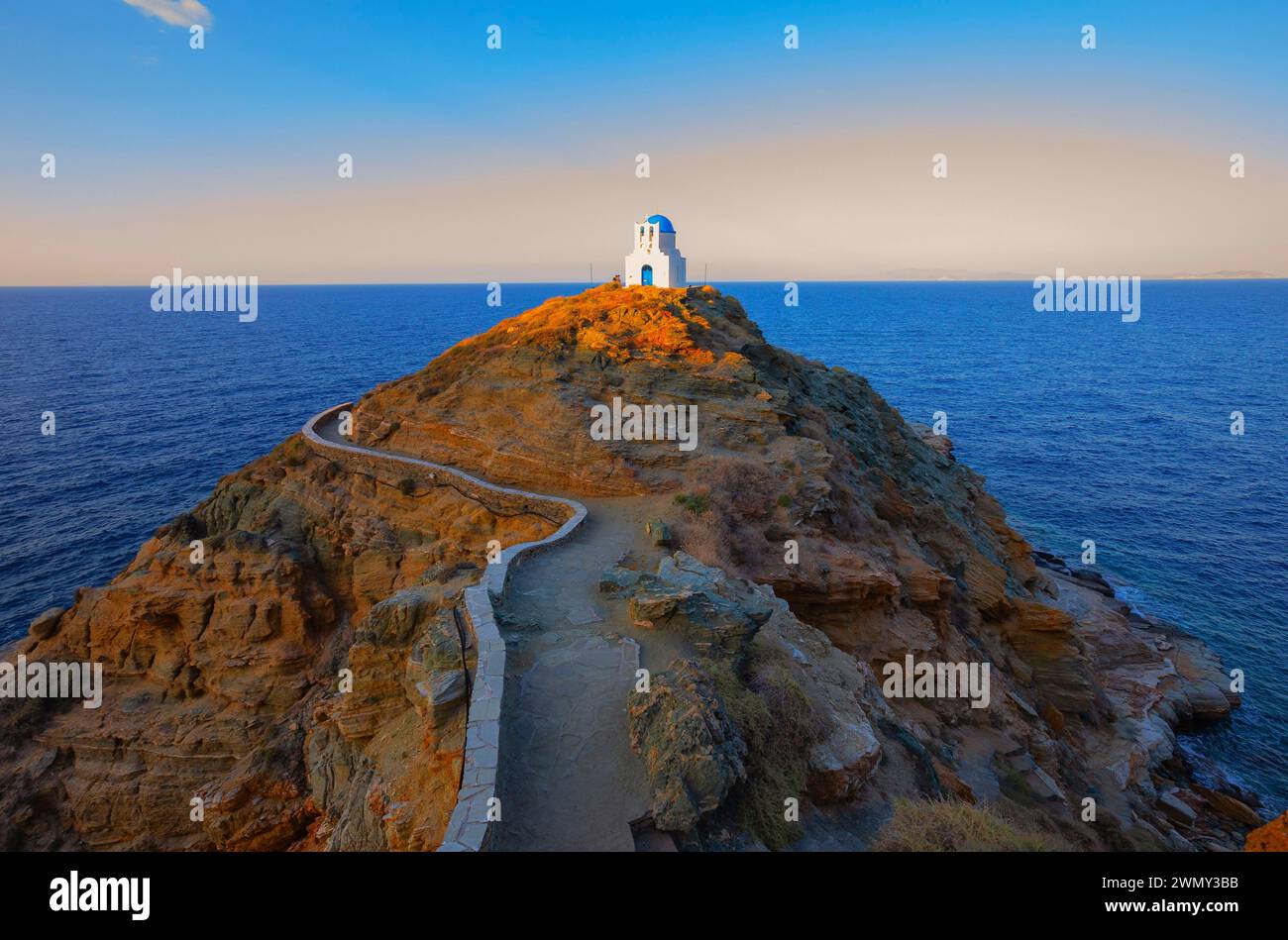 Greece, Dodecanese islands, Sifnos island, Church of the seven martyrs ...
