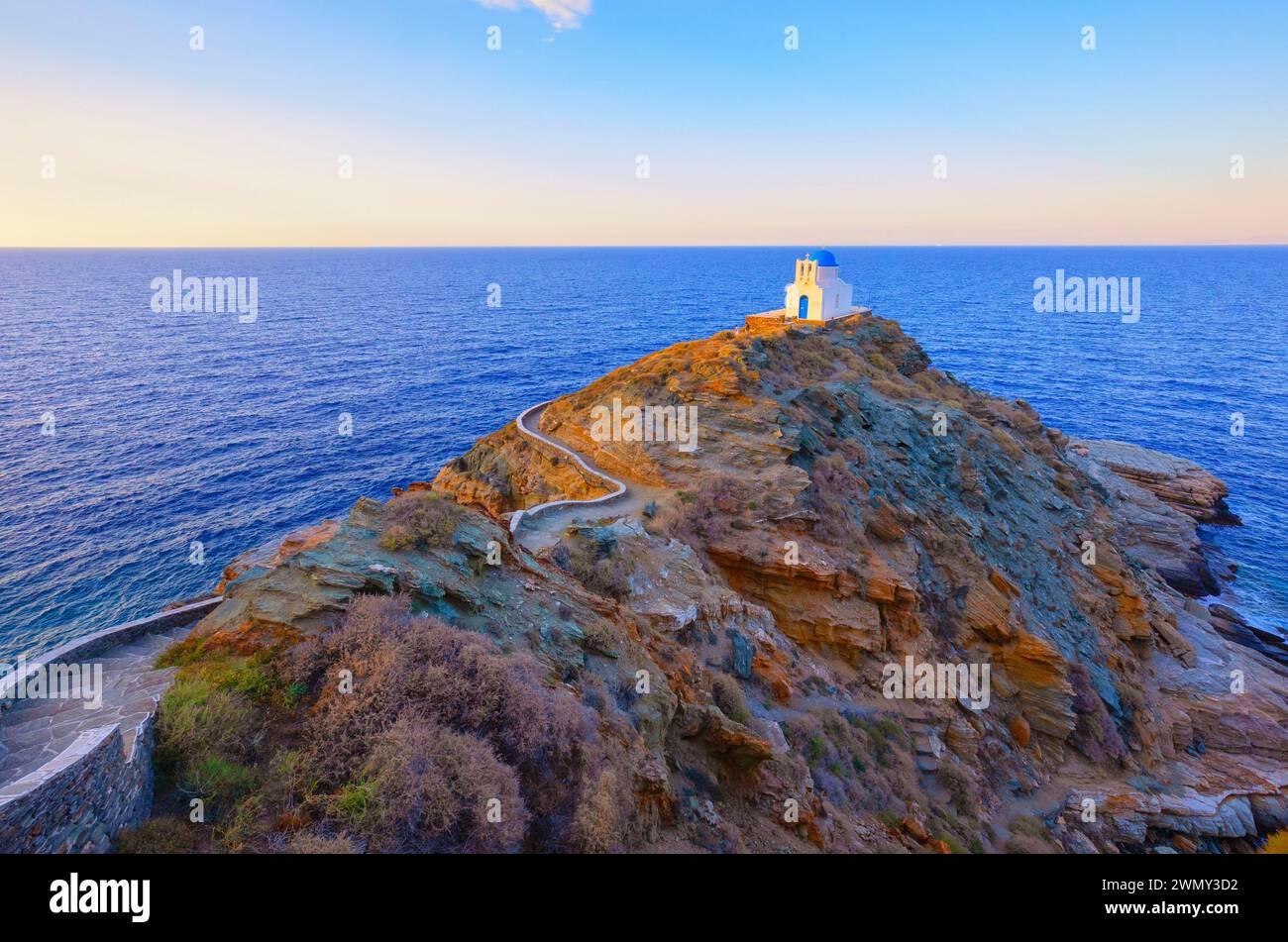 Greece, Dodecanese islands, Sifnos island, Church of the seven martyrs ...