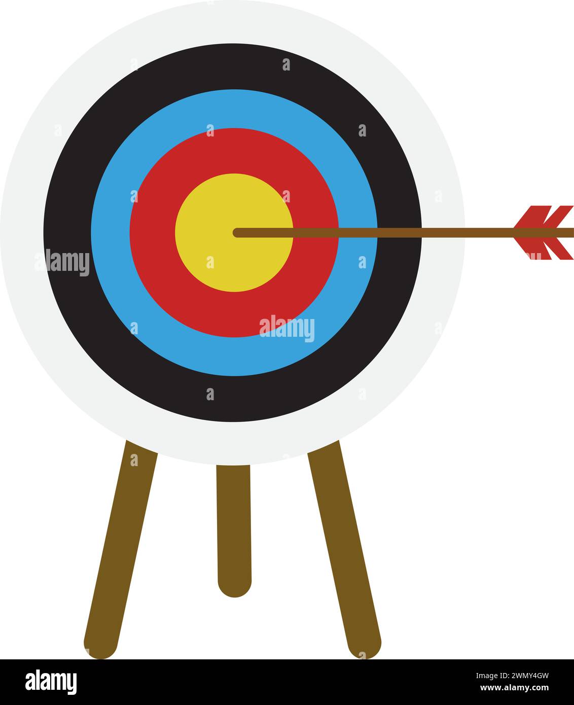 Target with arrow Stock Vector Image & Art - Alamy