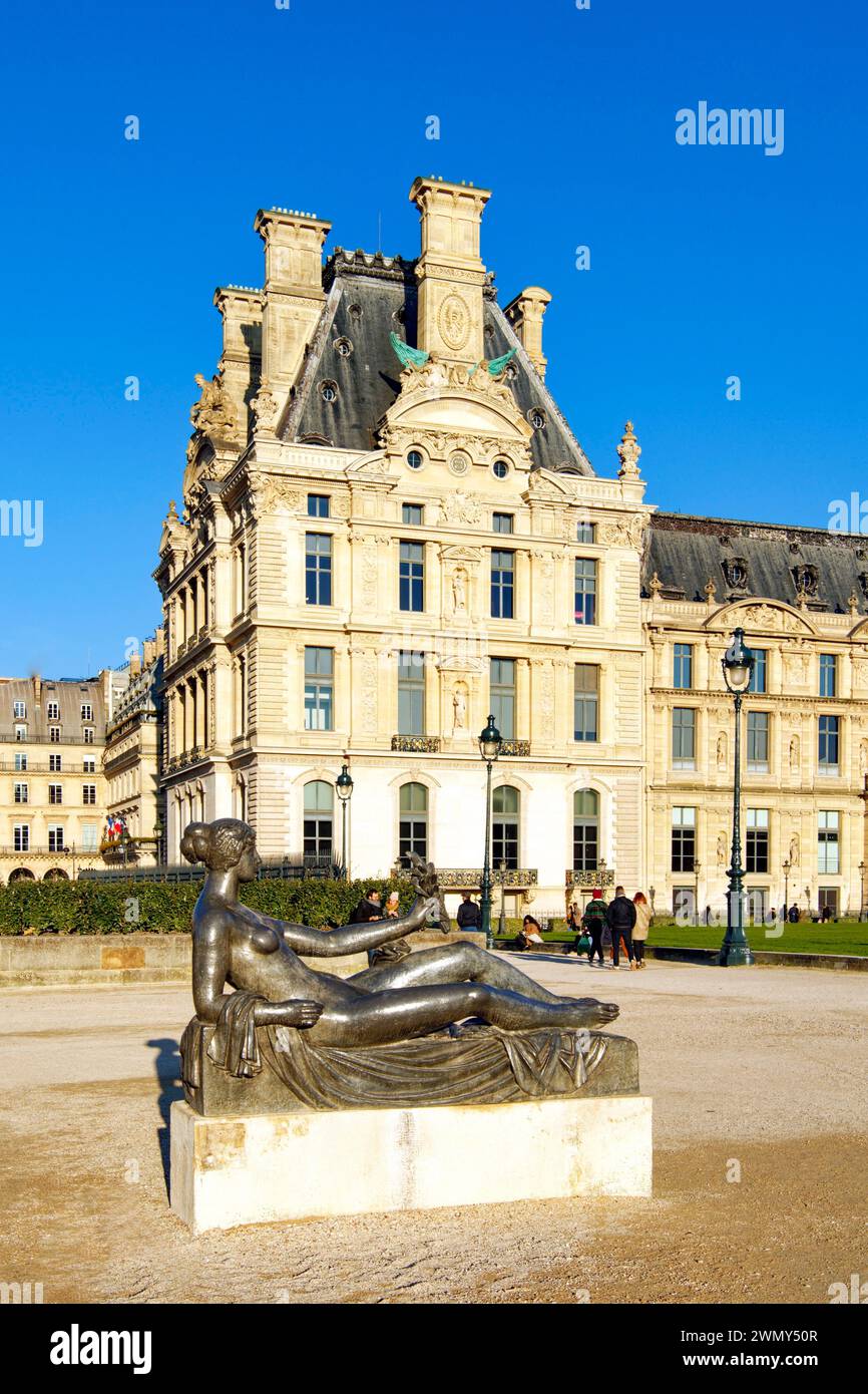 France, Paris, area listed as World Heritage by UNESCO, The Louvre ...