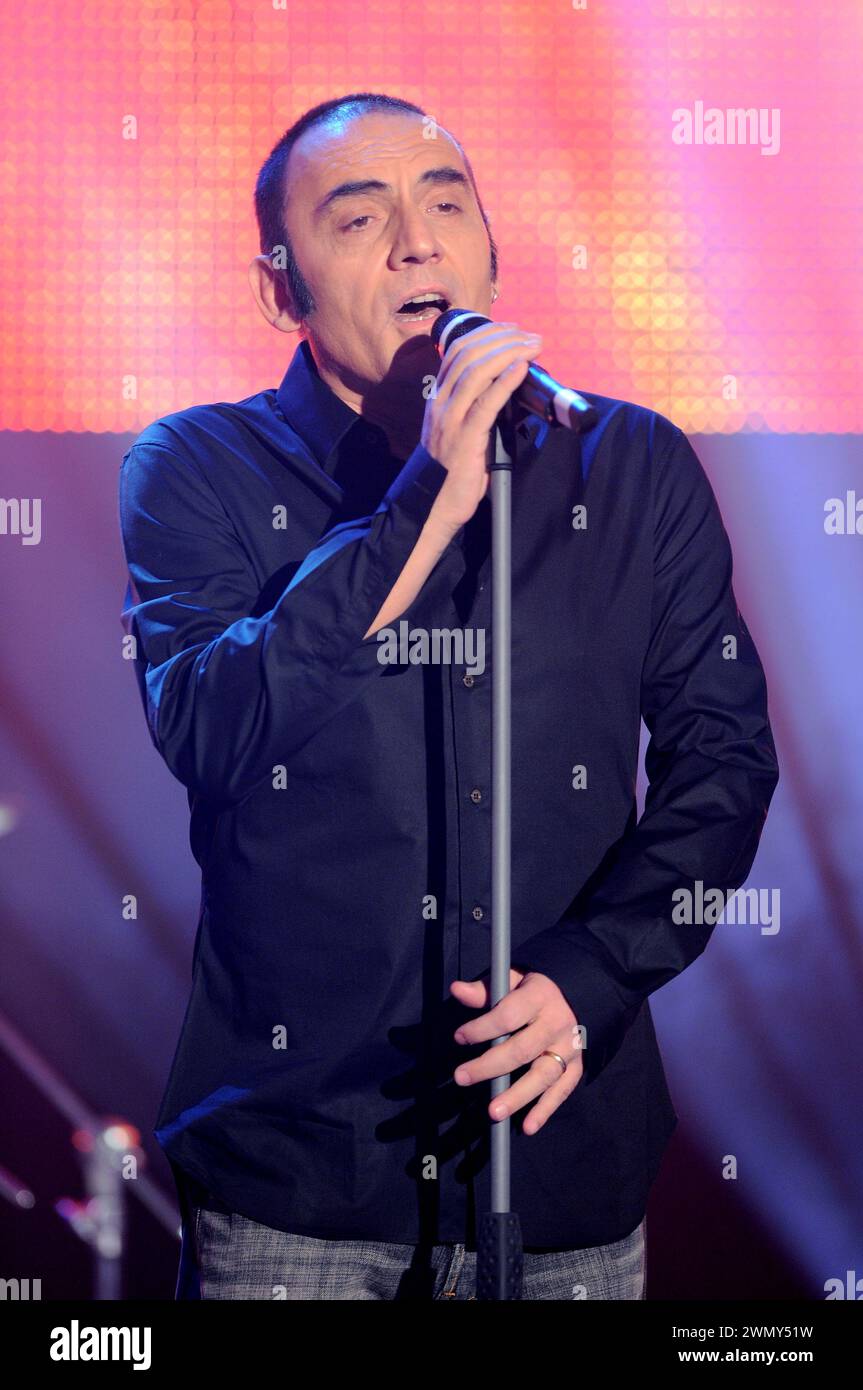 Milan Italy 03/12/2008: Pino Mango, Italian singer, during the ...