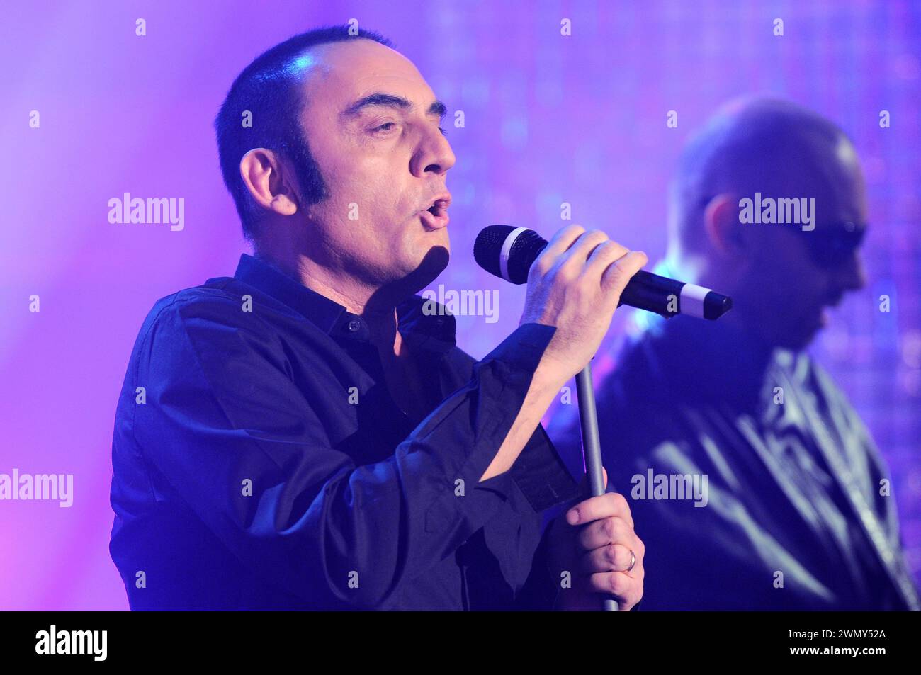 Milan Italy 03/12/2008: Pino Mango, Italian singer, during the ...