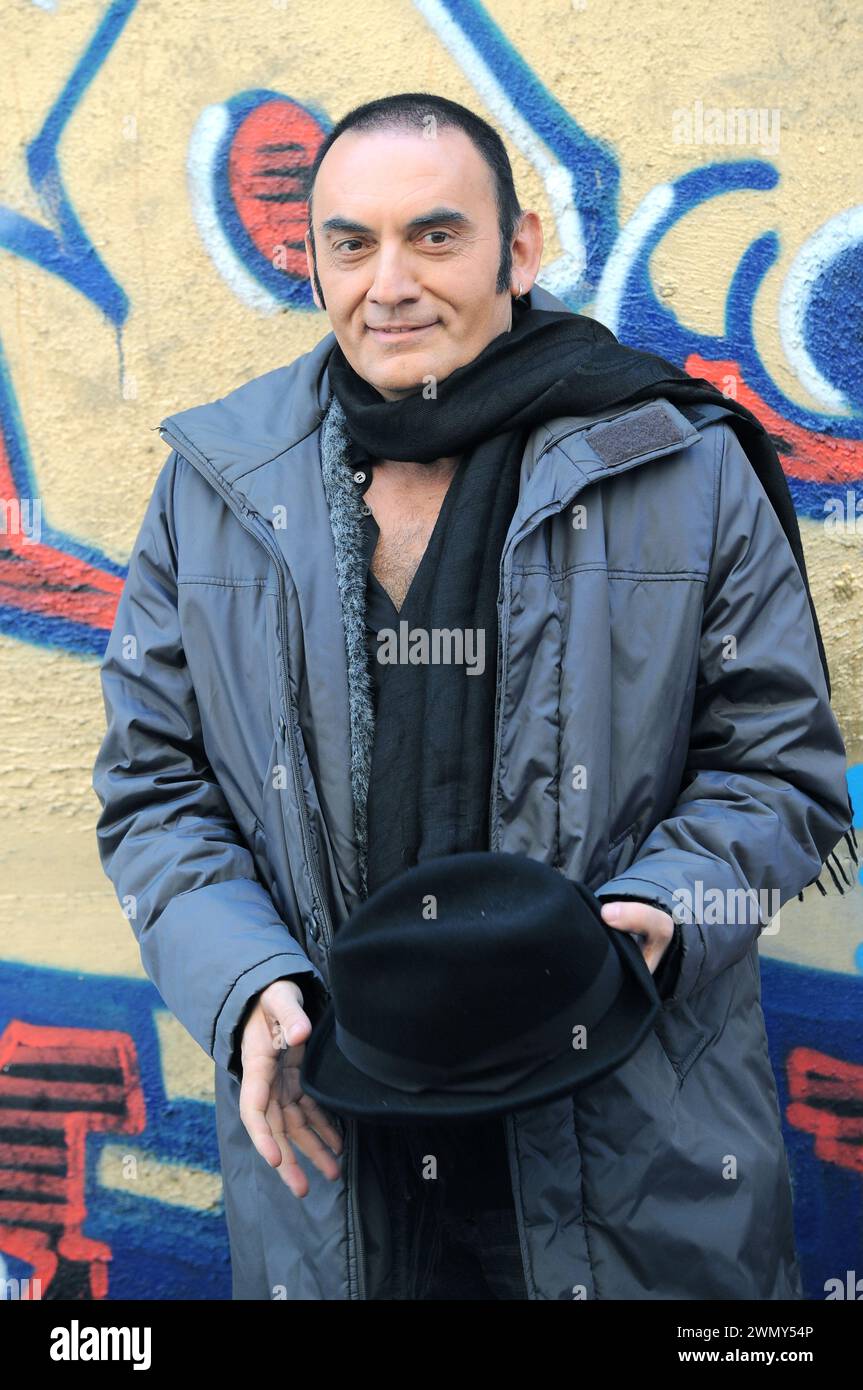 Milan Italy 03/12/2008: Pino Mango, Italian singer, during the ...