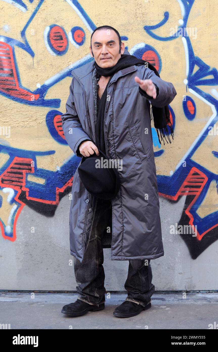 Milan Italy 03/12/2008: Pino Mango, Italian singer, during the ...