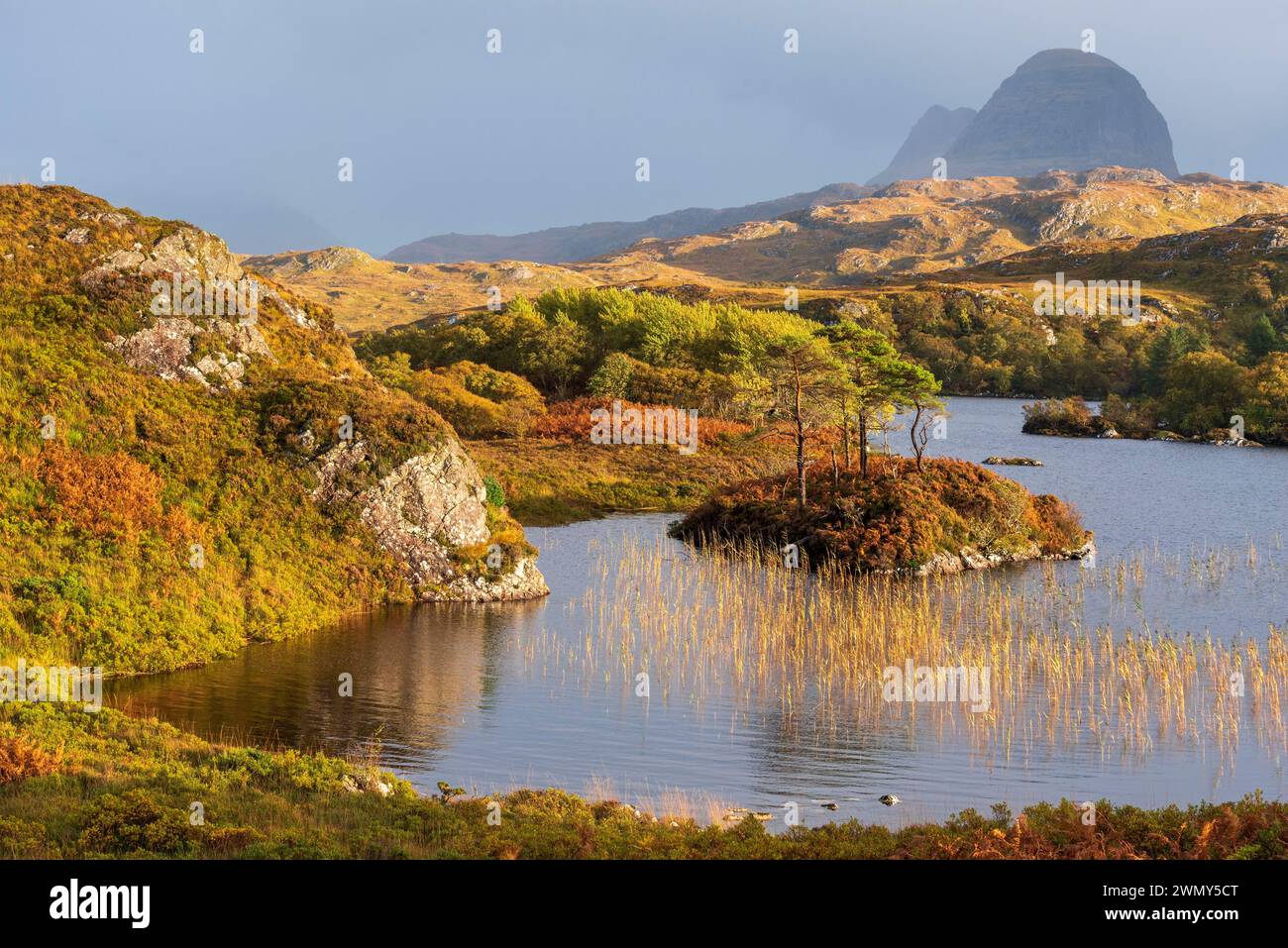United Kingdom, Scotland, Highlands, North Coast 500 Road, Lochinver ...